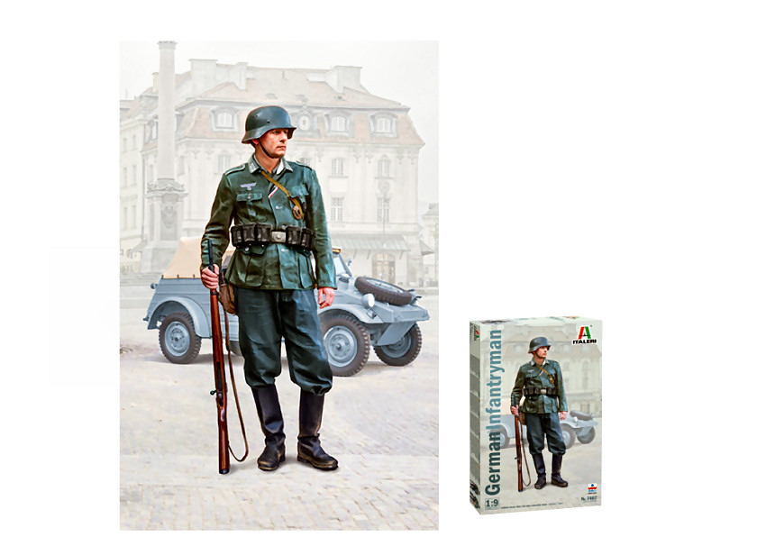 Modellino figure militari model kit montaggio soldati Italeri GERMAN ...