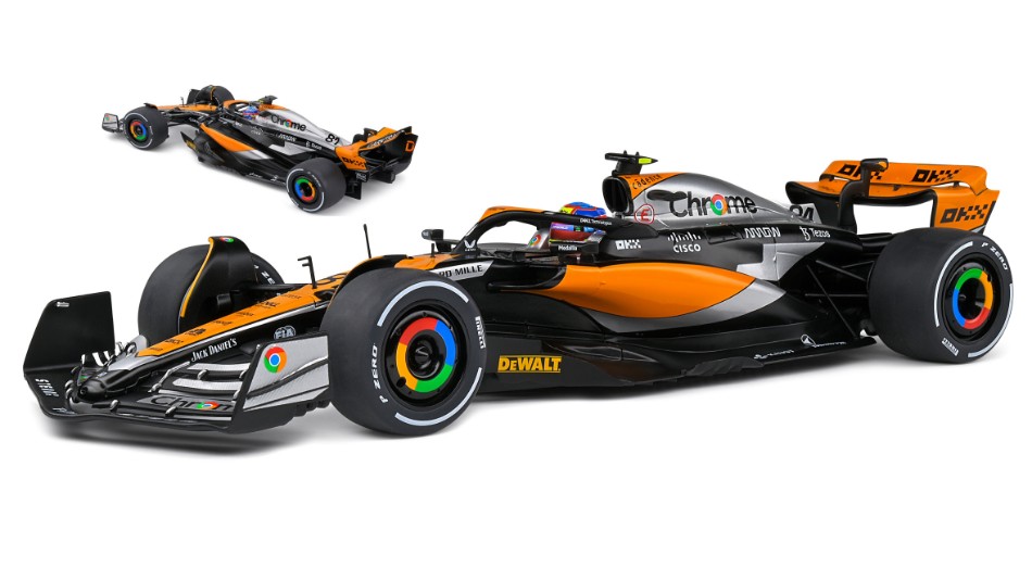 Modellino auto formula 1 F1 scala 1:18 Solido MCLAREN F1 MCL60 N.81 4th ...